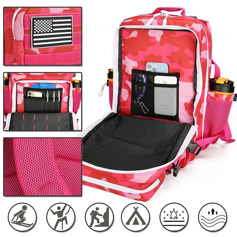 45L 3P Military Molle "Hot Pink Camouflage' Tactical Backpack – ERucks